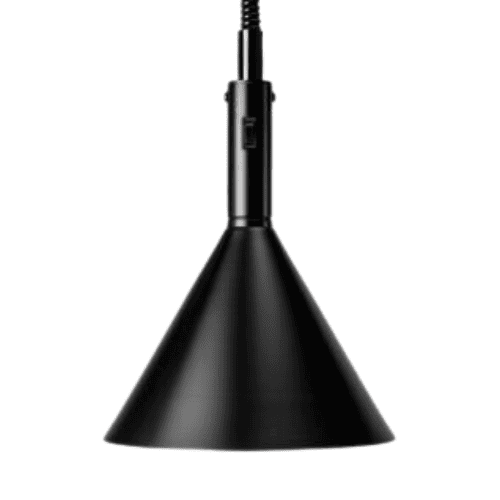 Black food heating lamp